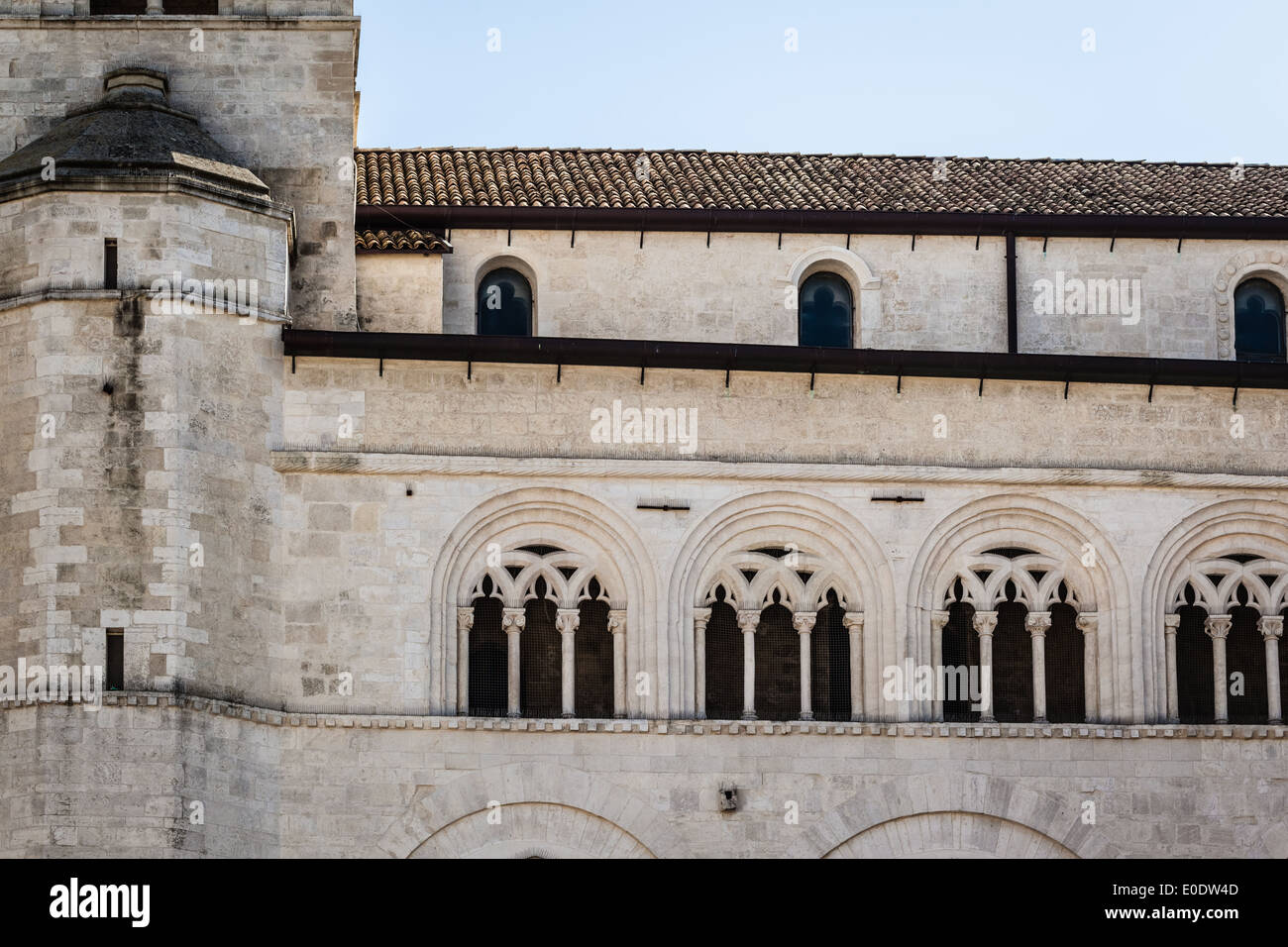 the cathedral of S.Maria Assunta in Altamura, Apulia, Italy Stock Photo ...