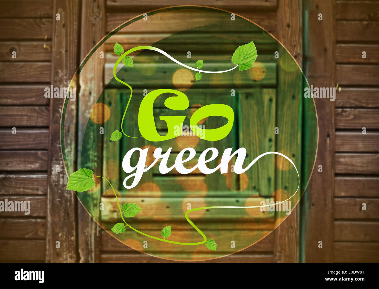 Go green message hi-res stock photography and images - Alamy