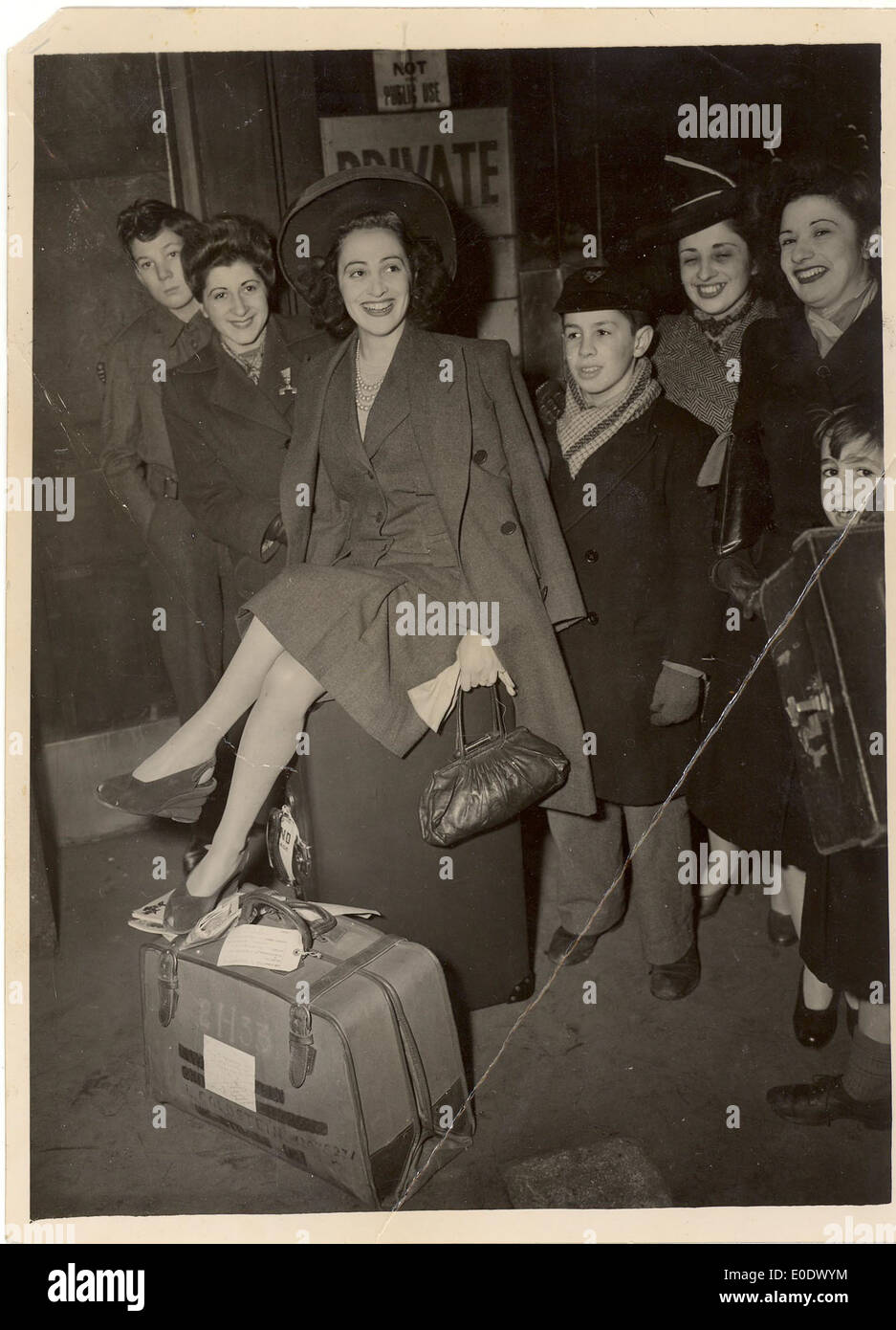 Jean Weil aboard the S.S. Argentina in the 1940s, the first ship ...