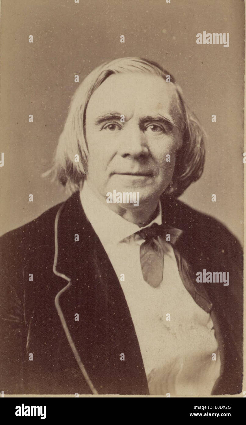 A portrait of the famous Norwegian violinist Ole Bull, showing him in ...