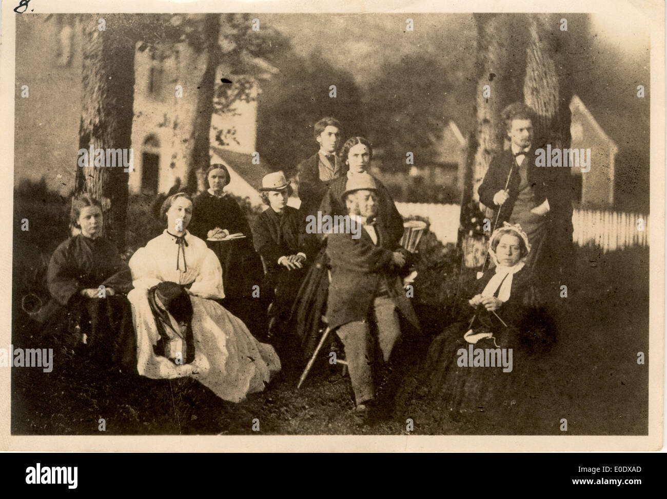[the Grieg family at Landås] Stock Photo - Alamy