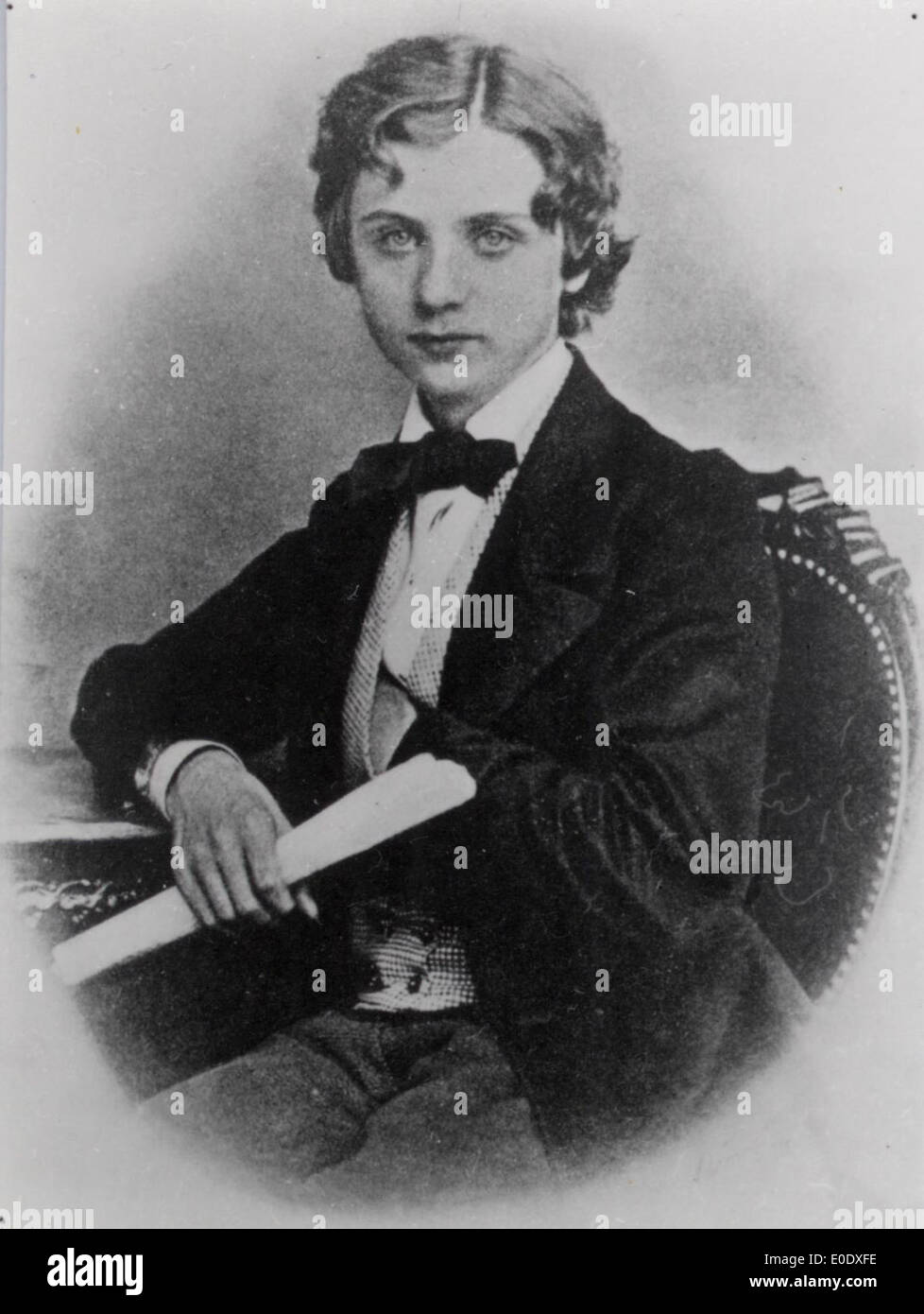 A portrait of Edvard Grieg, the renowned Norwegian composer, captured ...