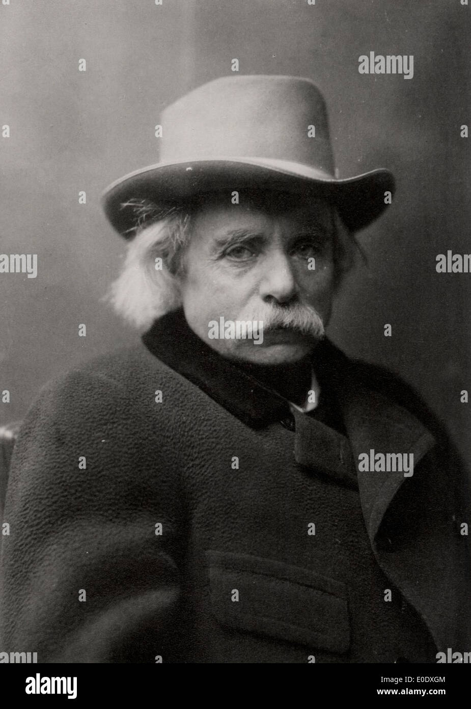This photograph captures Edvard Grieg, the renowned Norwegian composer ...