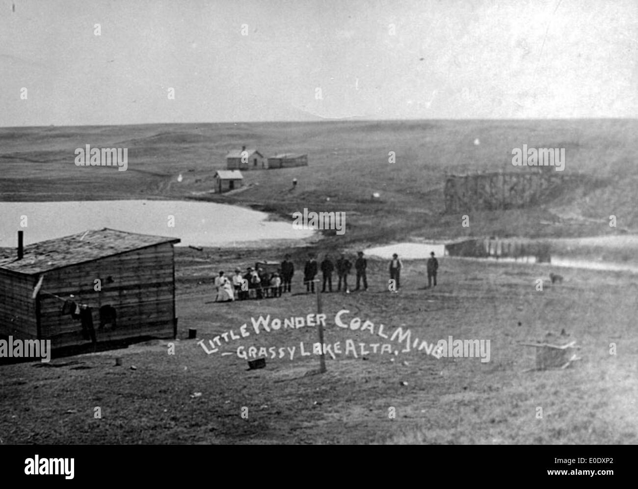 A panoramic photograph of the Little Wonder Coal Mine, showcasing the ...