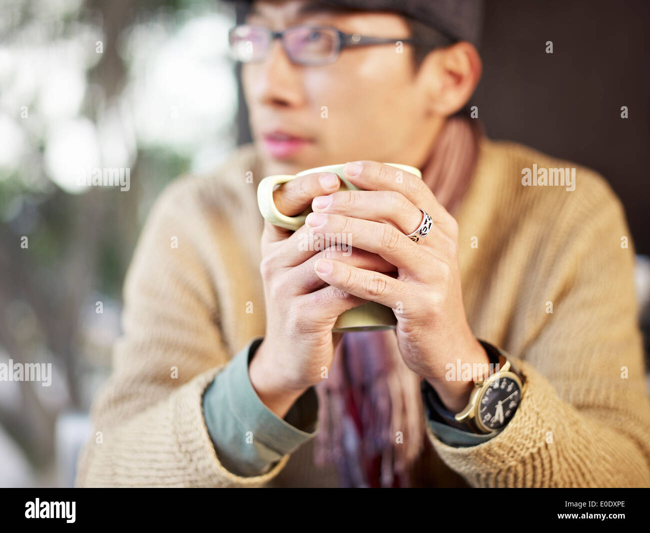man with coffee Stock Photo - Alamy