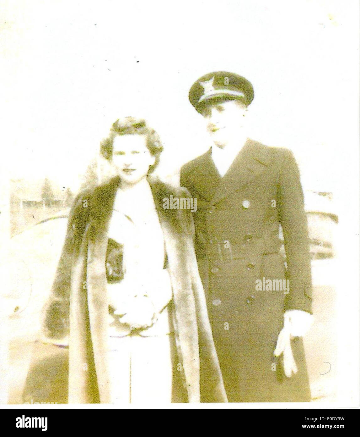 A photograph of Phil Bayer and Lillian Bayer from 1944, likely taken ...