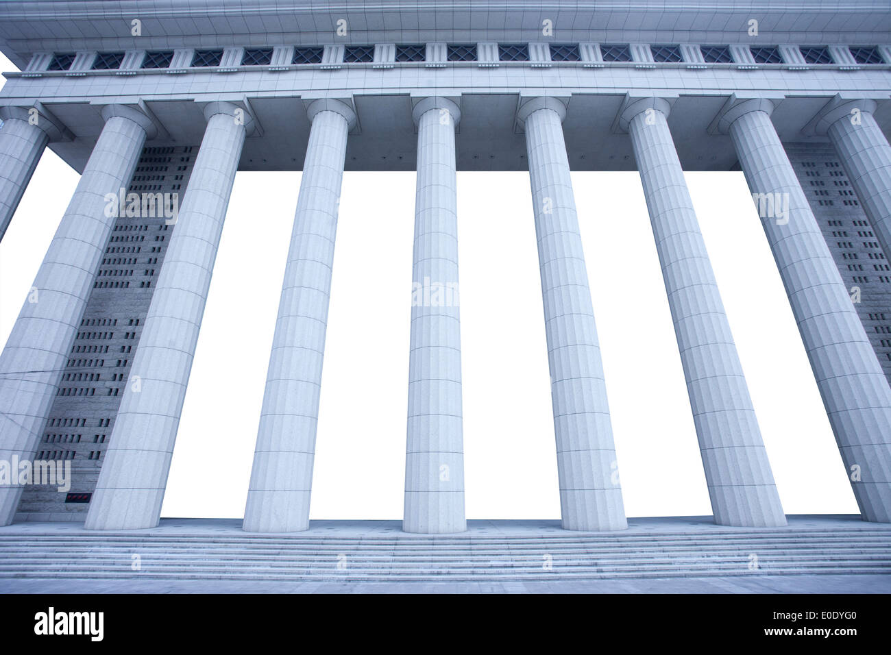Pillars of mansion building of Shanghai bank Stock Photo - Alamy