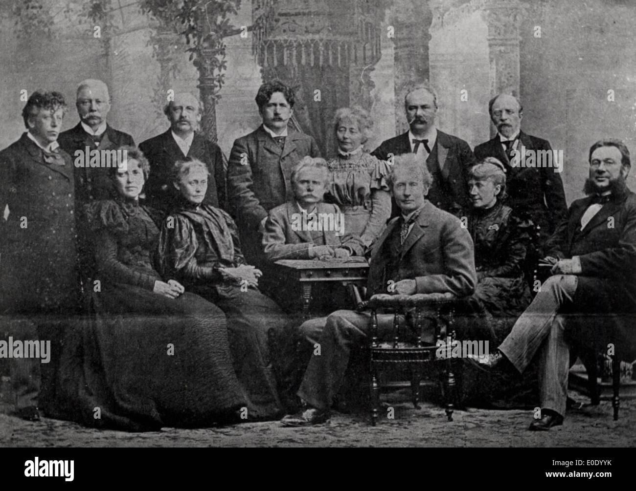 [The Bergen Music fest, group picture with Edvard Grieg] Stock Photo ...