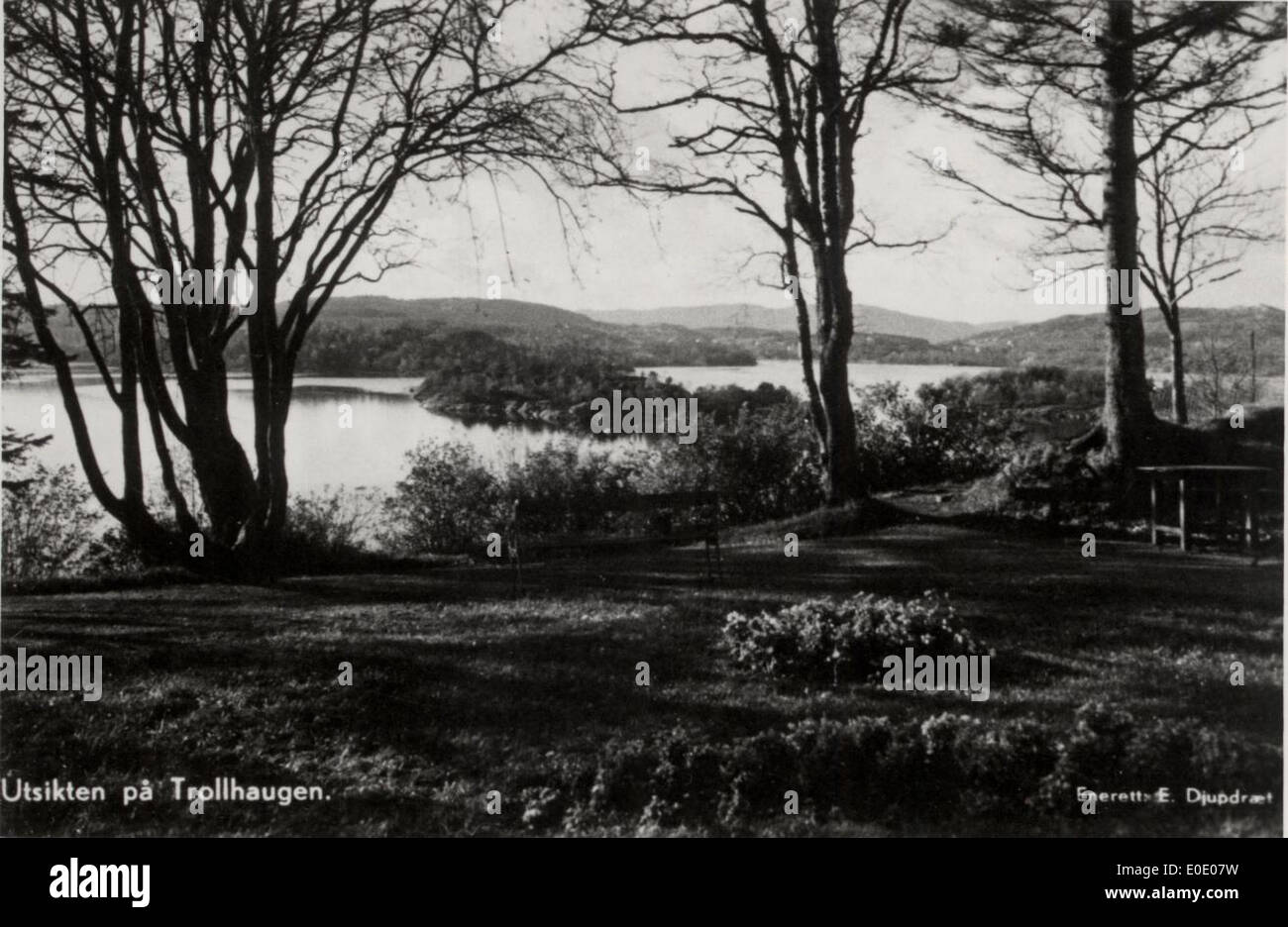 This photo of the garden at Troldhaugen, the home of composer Edvard ...