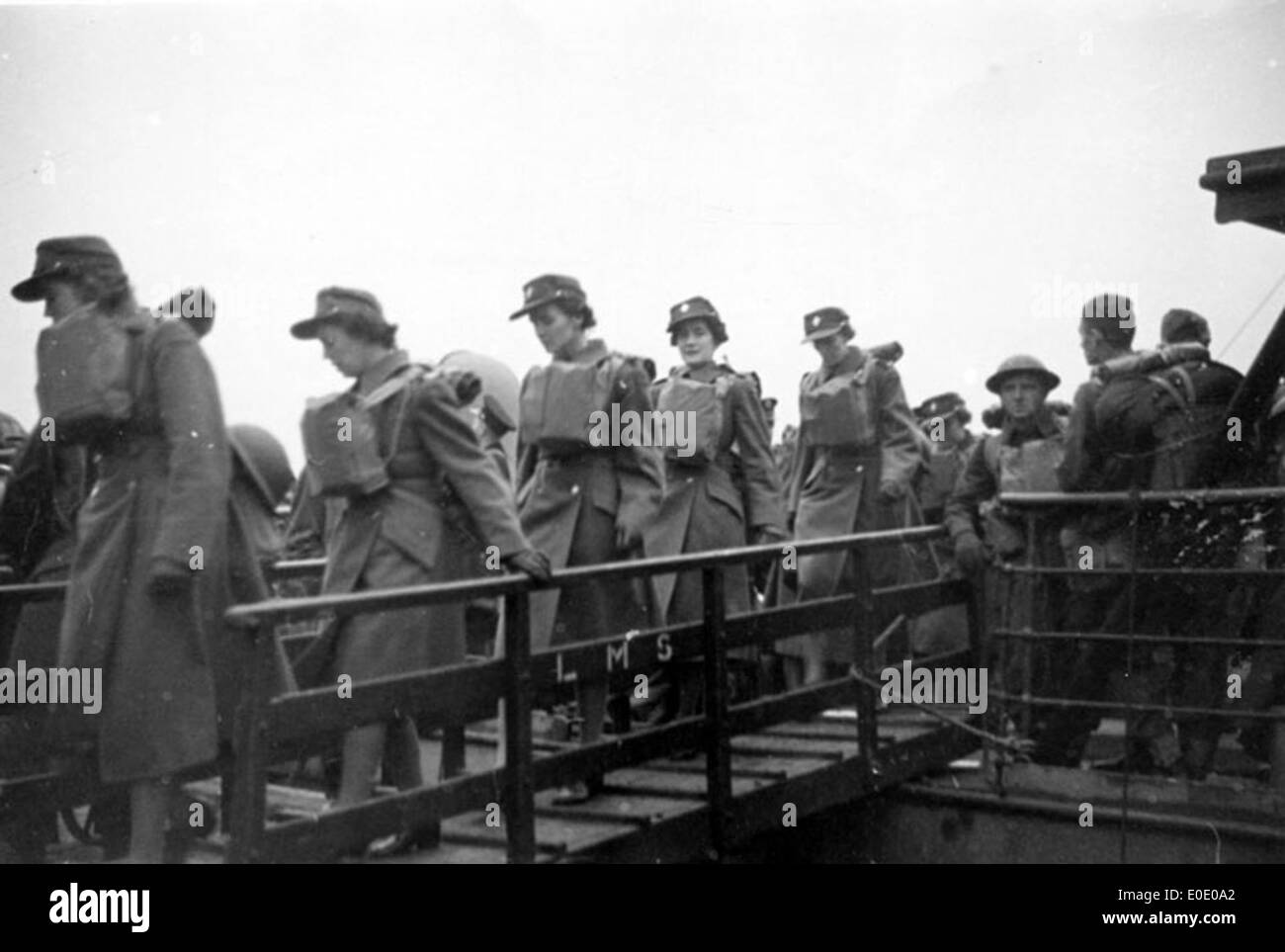 The Canadian Women's Army Corps (CWAC) arrival in England during World ...