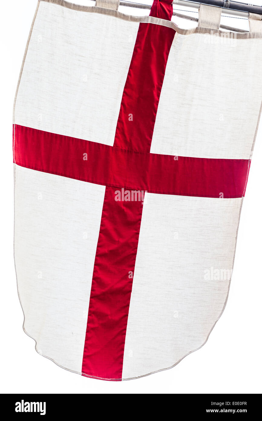 a medieval standard during a medieval fair in Italy Stock Photo - Alamy