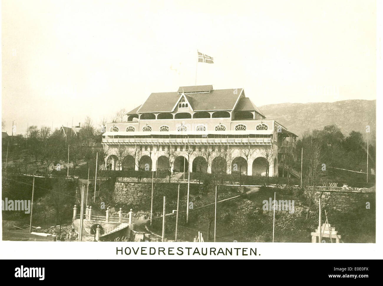This photograph captures the official restaurant from 1898, offering a ...