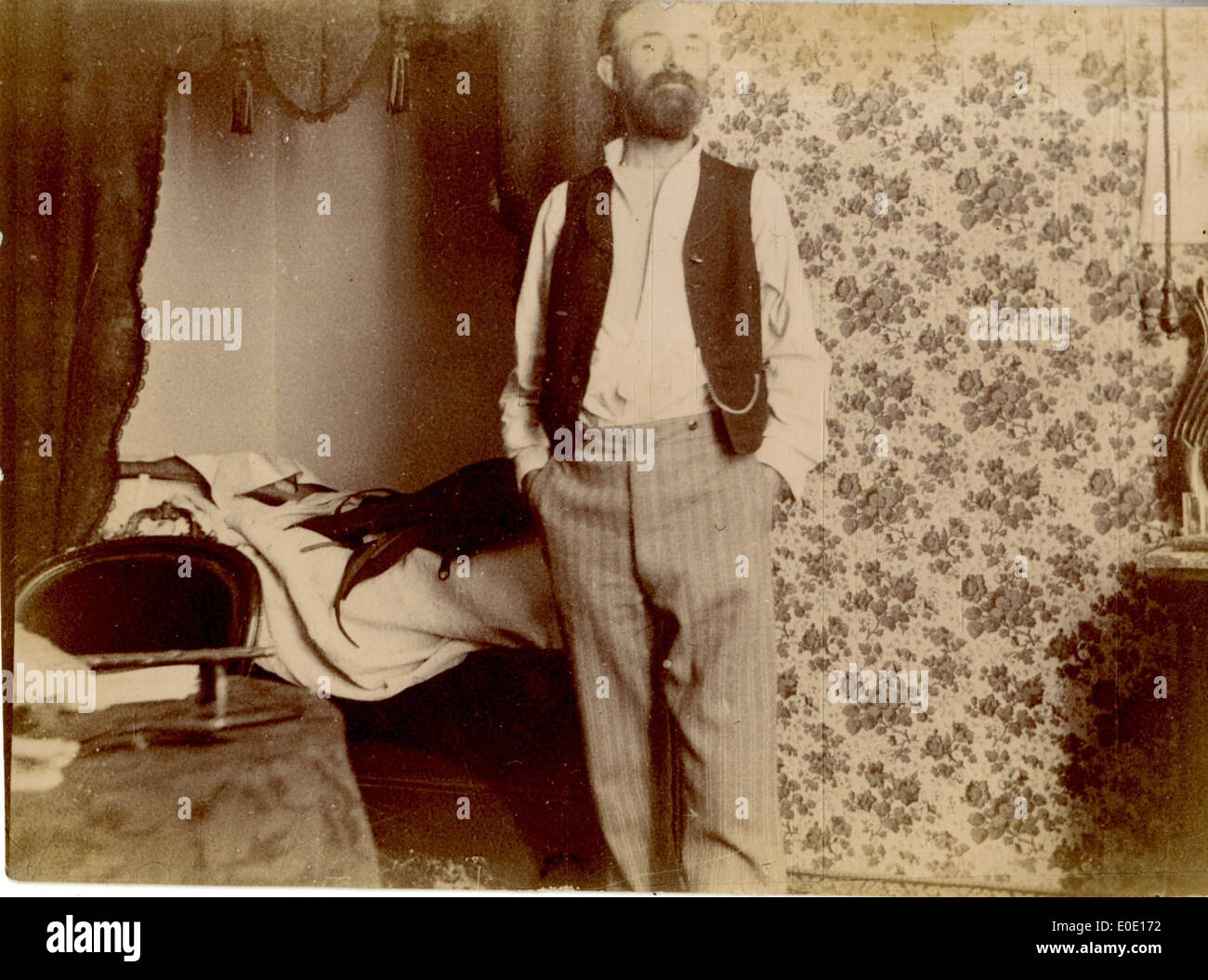 Alexander Bull is pictured in his bedroom, offering a glimpse of his ...