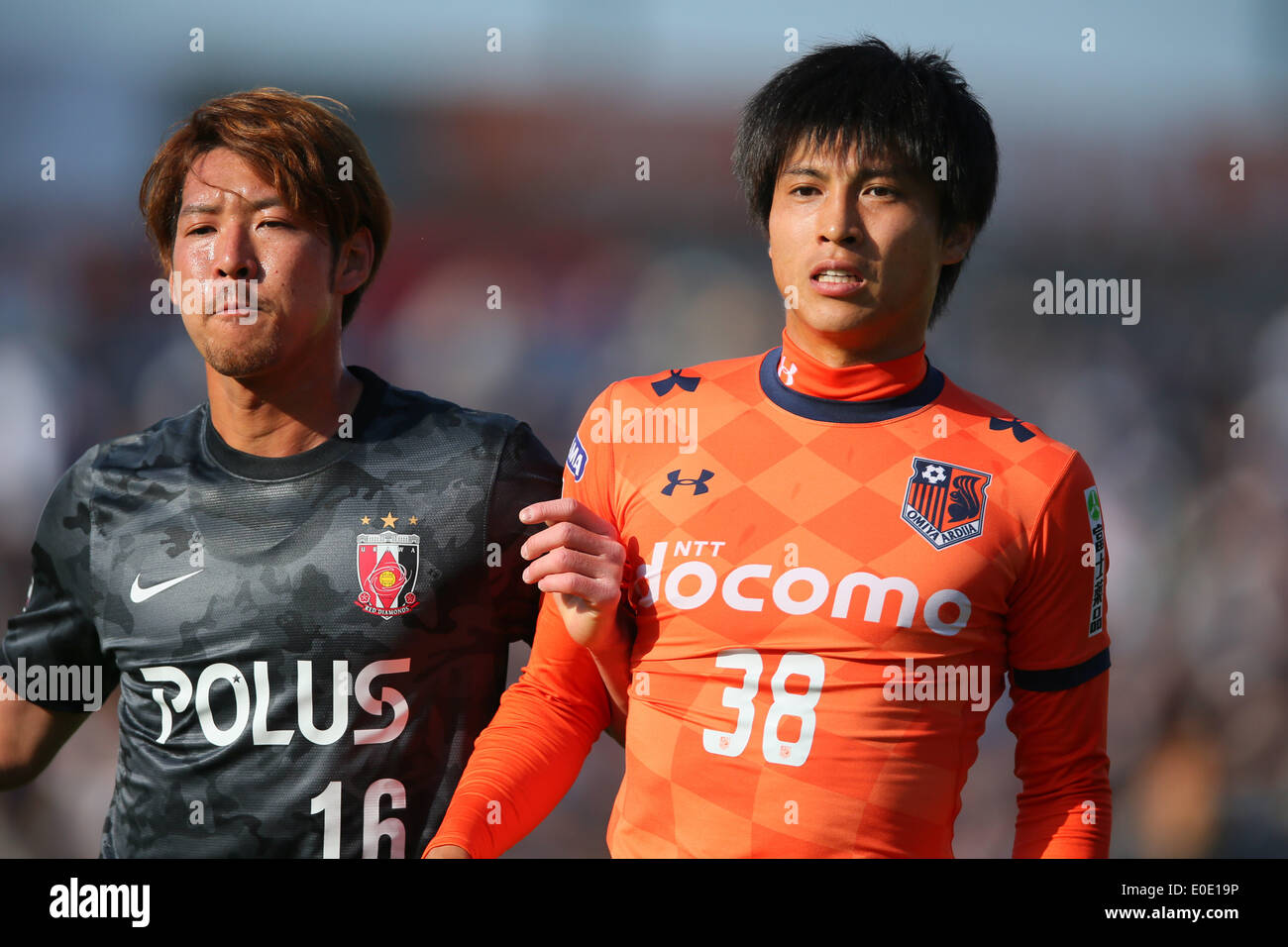 NACK5 Stadium Omiya, Saitama, Japan. 10th May, 2014. (L-R) Takuya Aoki ...