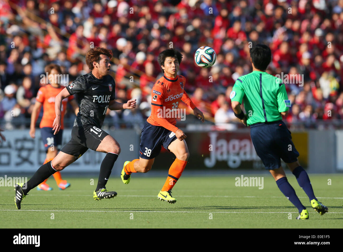 NACK5 Stadium Omiya, Saitama, Japan. 10th May, 2014. (L-R) Takuya Aoki ...