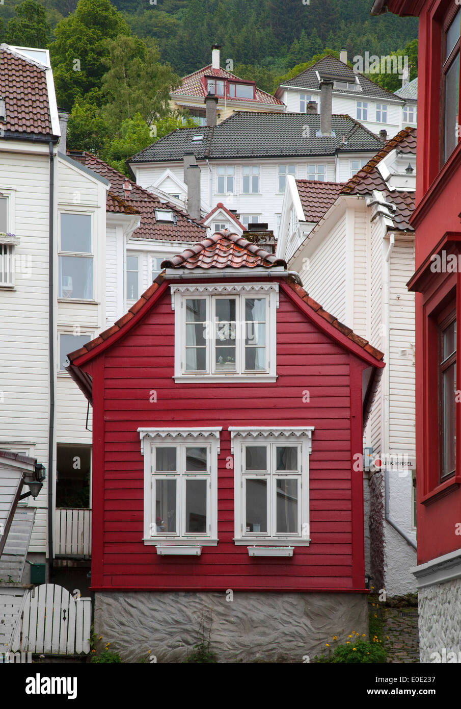 Traditional house in Bergen, Norway Stock Photo - Alamy