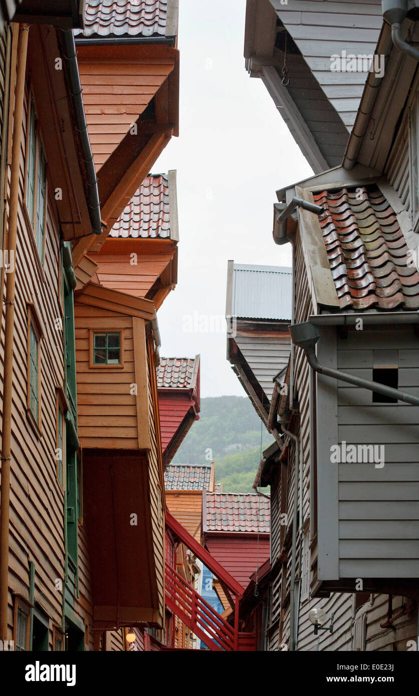 Typical architecture in Bergen Stock Photo - Alamy