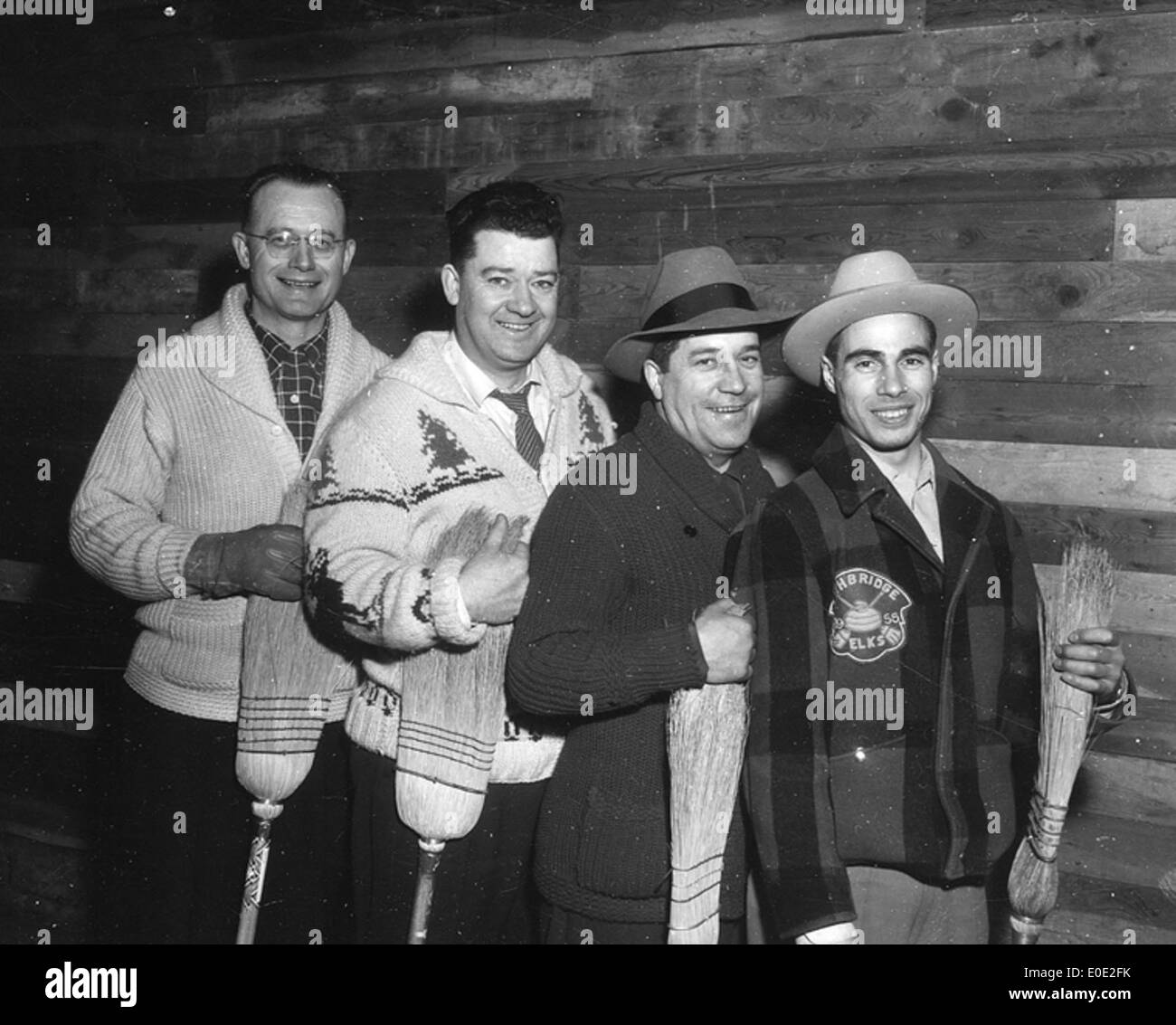 The Elks curling team winners captured in a photo, showcasing a curling ...