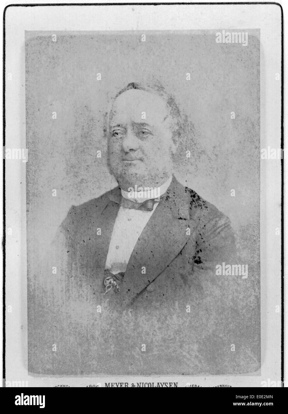 This is a portrait of Alexander Grieg, captured in a vintage photograph ...