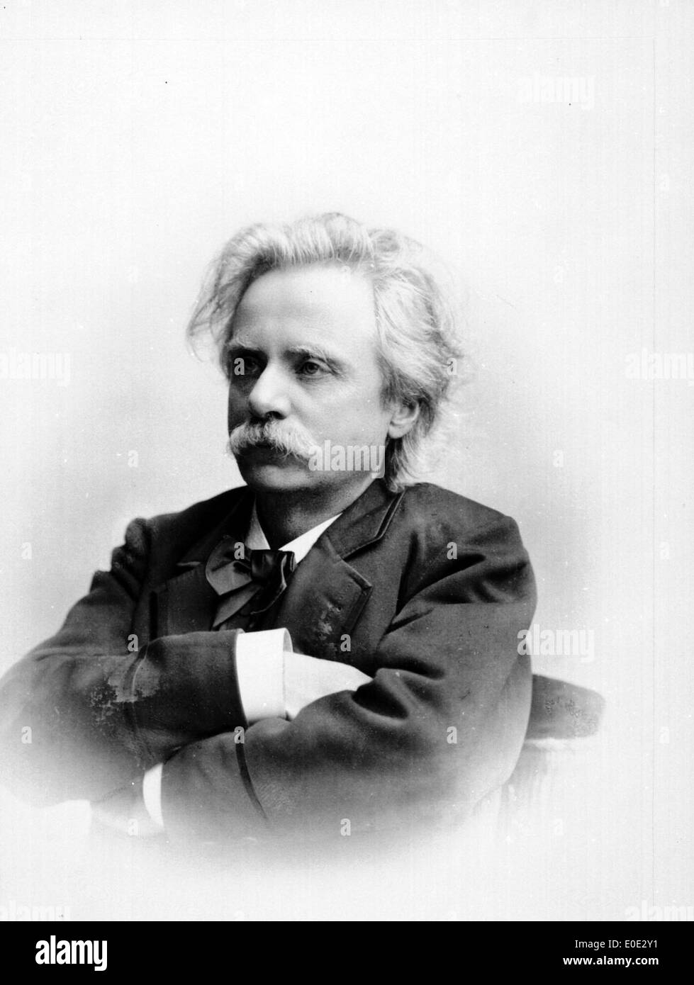 A 19th-century portrait of Edvard Grieg, the renowned Norwegian ...