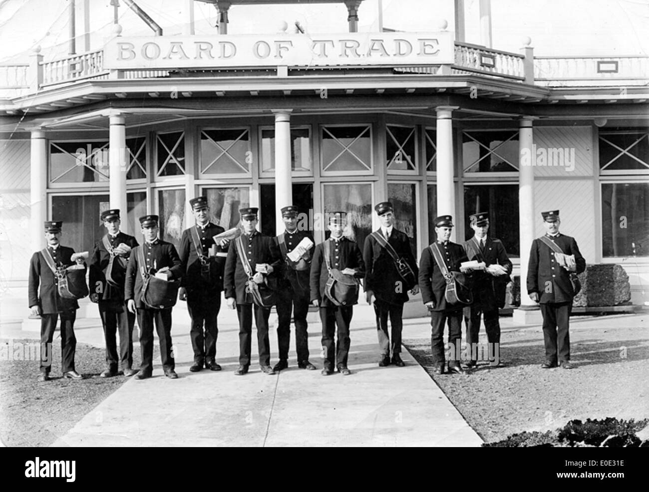 Letter carriers Black and White Stock Photos & Images - Alamy