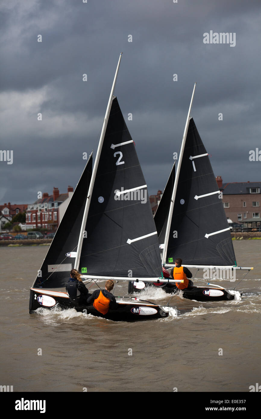 Yacht racing West Kirby Sailing Club, Liverpool. May, 2014 MI Finance ...