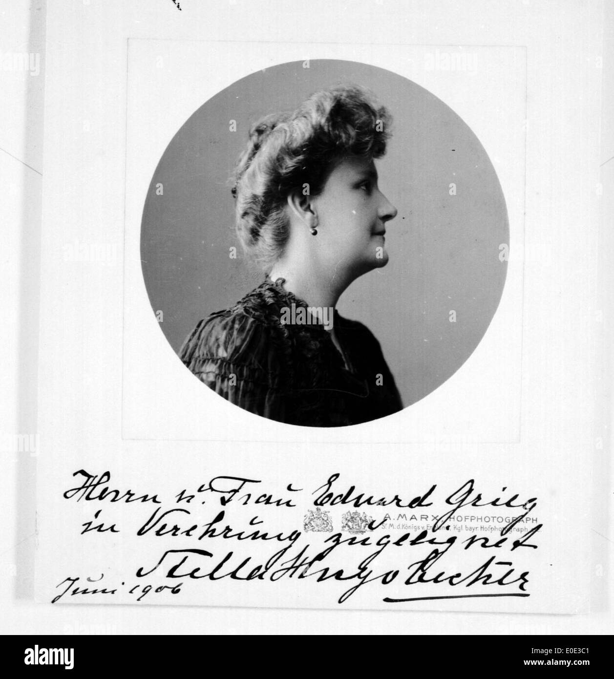 A vintage portrait of Stella Becker, possibly connected to Edvard Grieg ...
