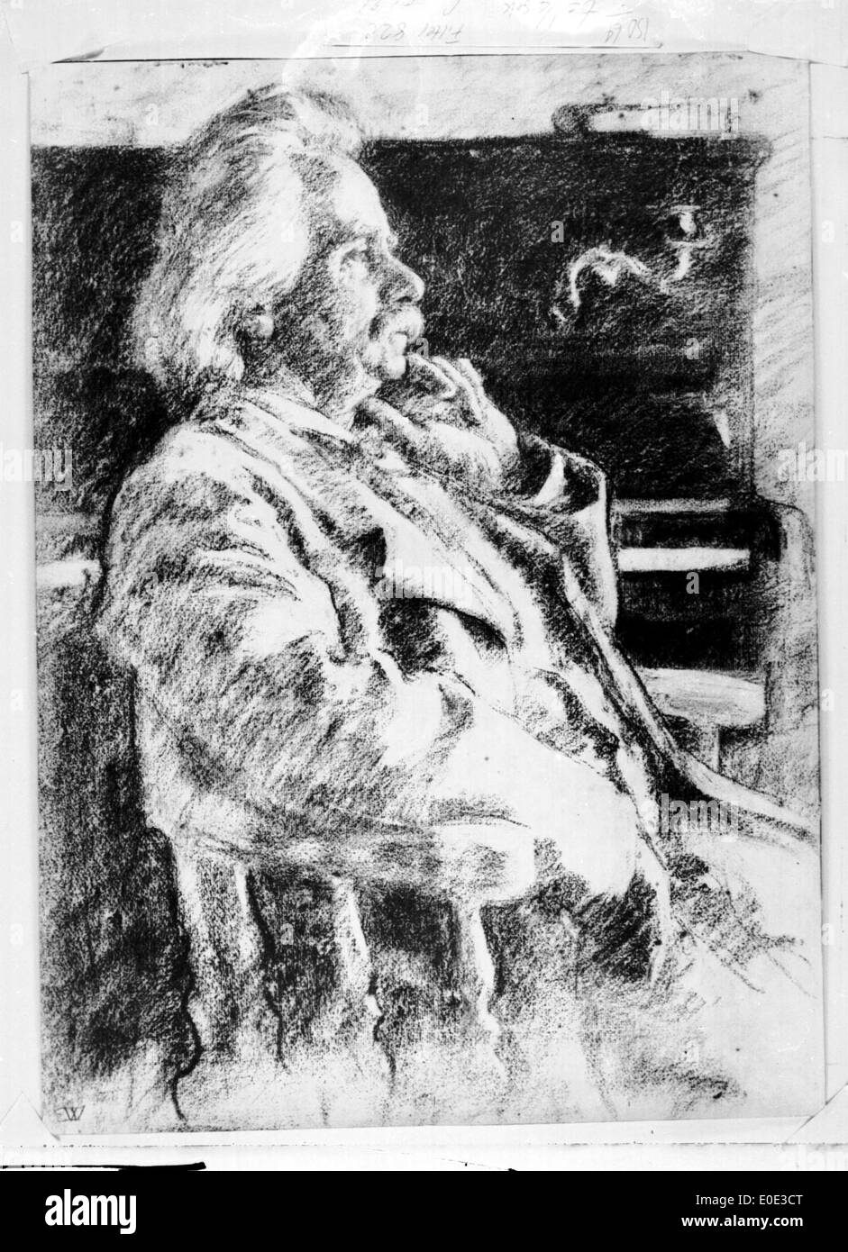 Edvard grieg portrait drawing Black and White Stock Photos & Images - Alamy