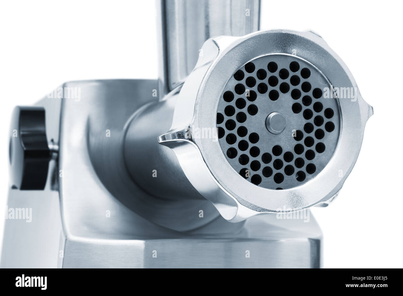 Modern metal grinder on a white background Stock Photo - Alamy