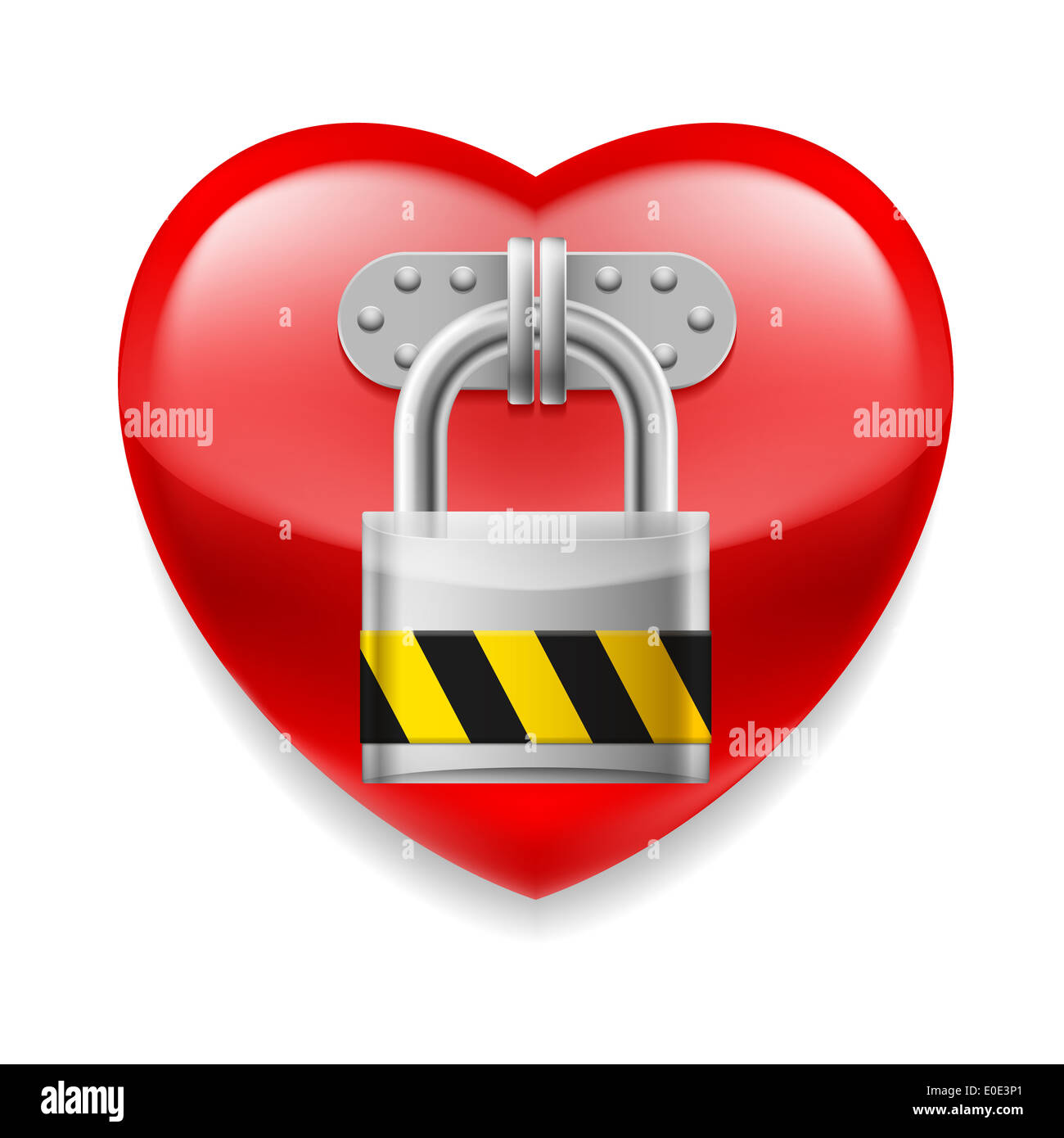 Yellow lock icon in Cut Out Stock Images & Pictures - Alamy