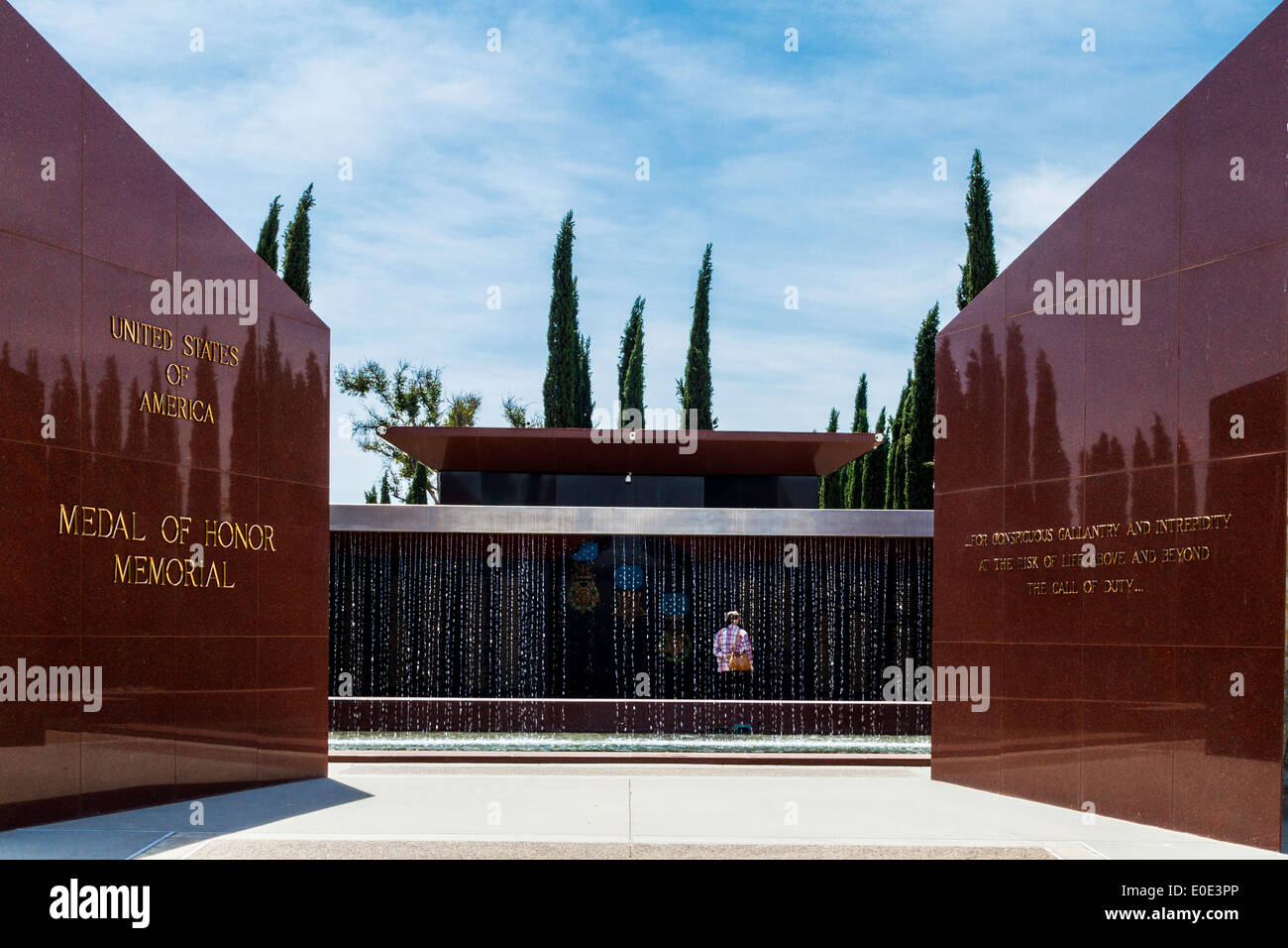 The Medal of Honor Memorial at the Riverside National Cemetery in ...