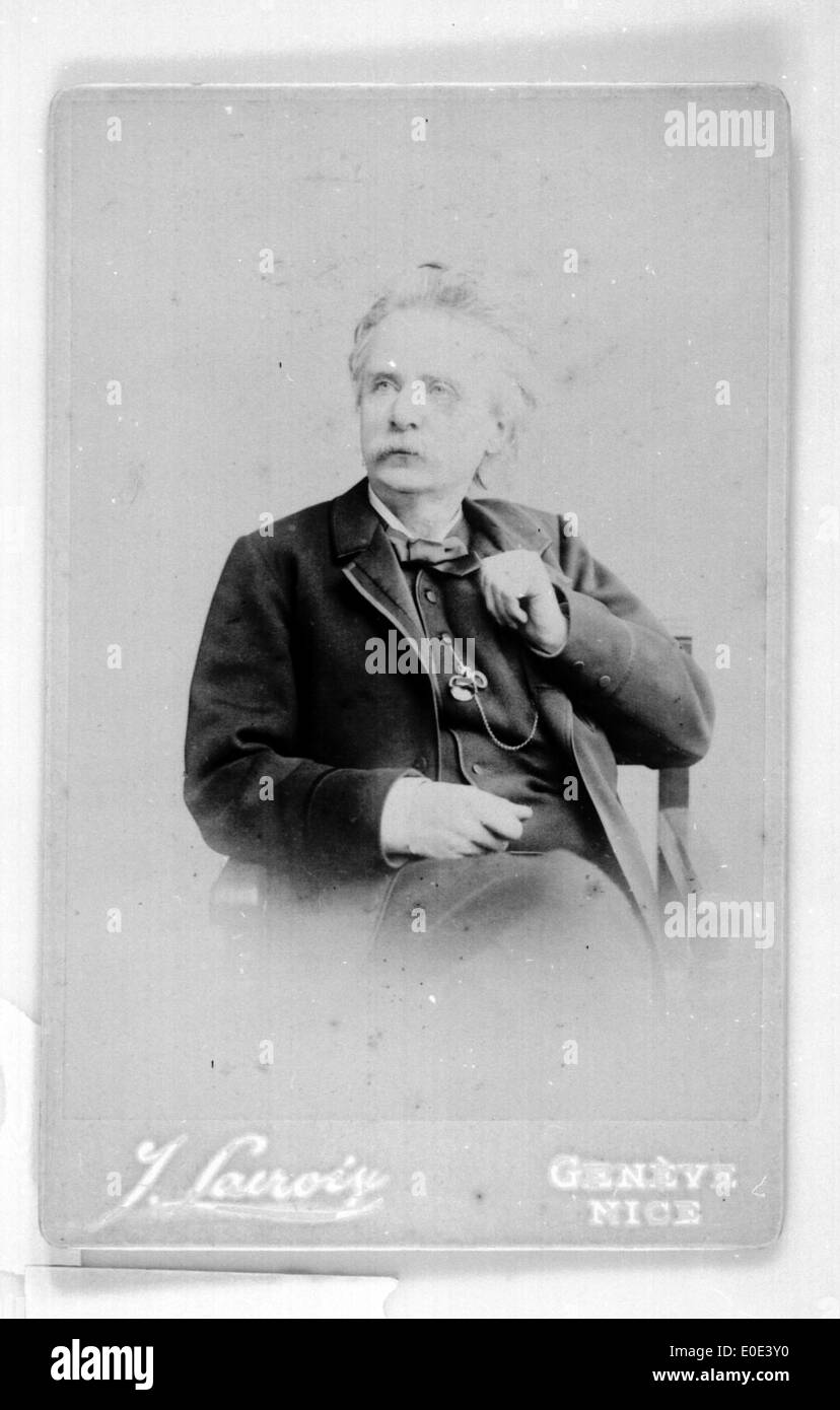 This is a historical portrait of the famous Norwegian composer Edvard ...