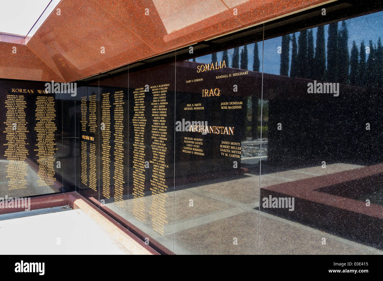 The Medal of Honor Memorial at the Riverside National Cemetery in ...