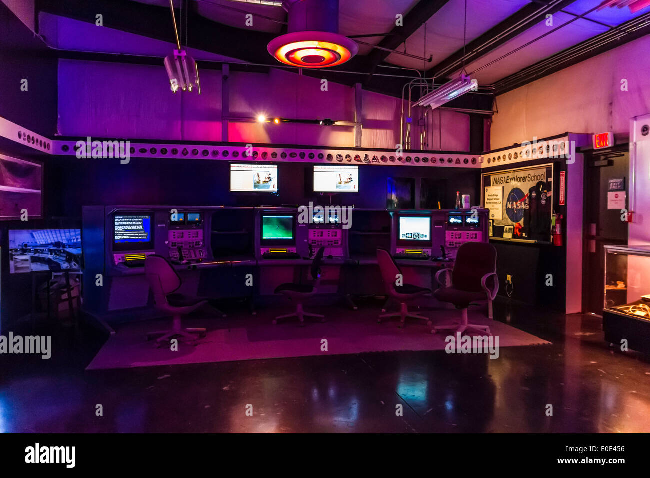 A simulated Control Room set up for school children at the March Field ...
