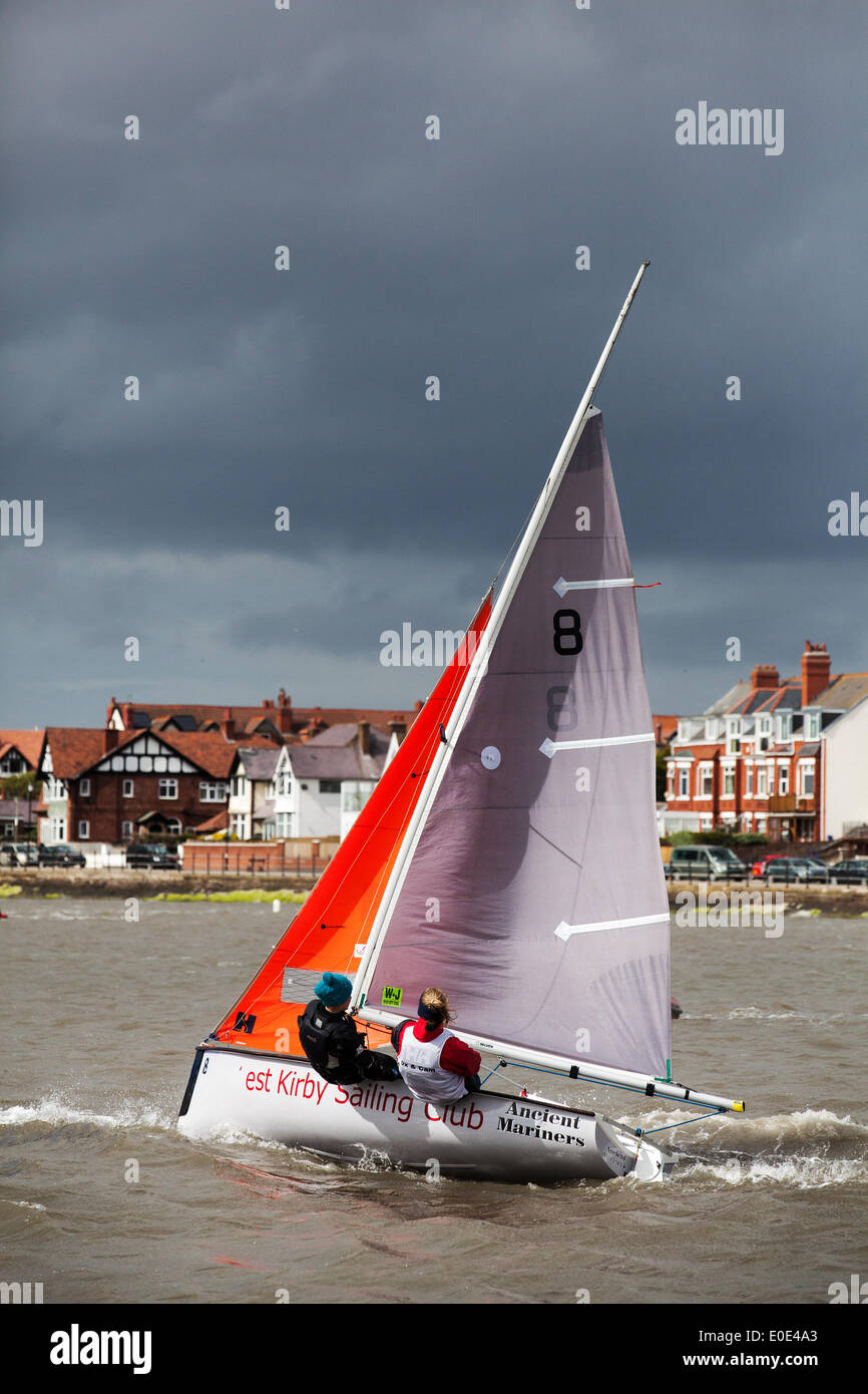 Yacht racing West Kirby Sailing Club, Liverpool. May, 2014 'Kirkby ...