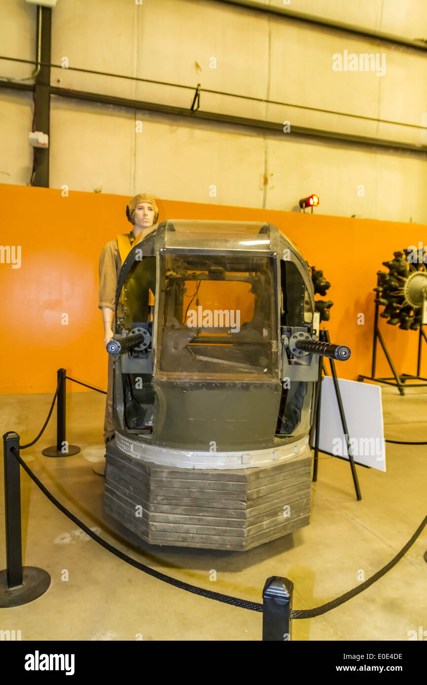 A top Gun Turret from a B-25 Mitchell Bomber at the March Airfield Air ...