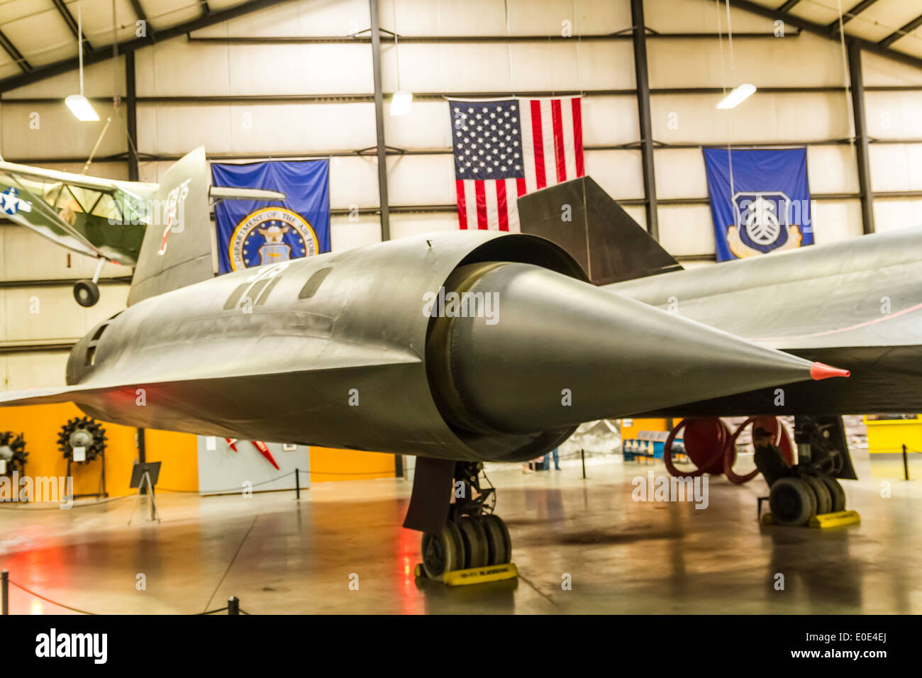 The Engine Nacelle of the SR-71 Blackbird Spy plane at the March Field ...