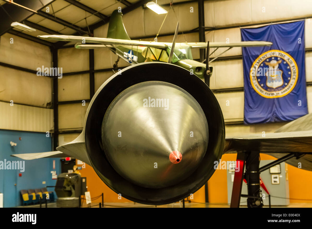 The Engine Nacelle of the SR-71 Blackbird Spy plane at the March Field ...
