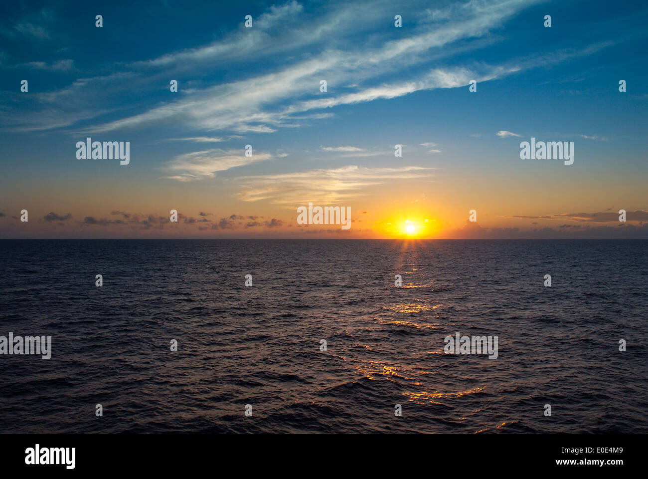 Atlantic ocean sunrise Stock Photo - Alamy