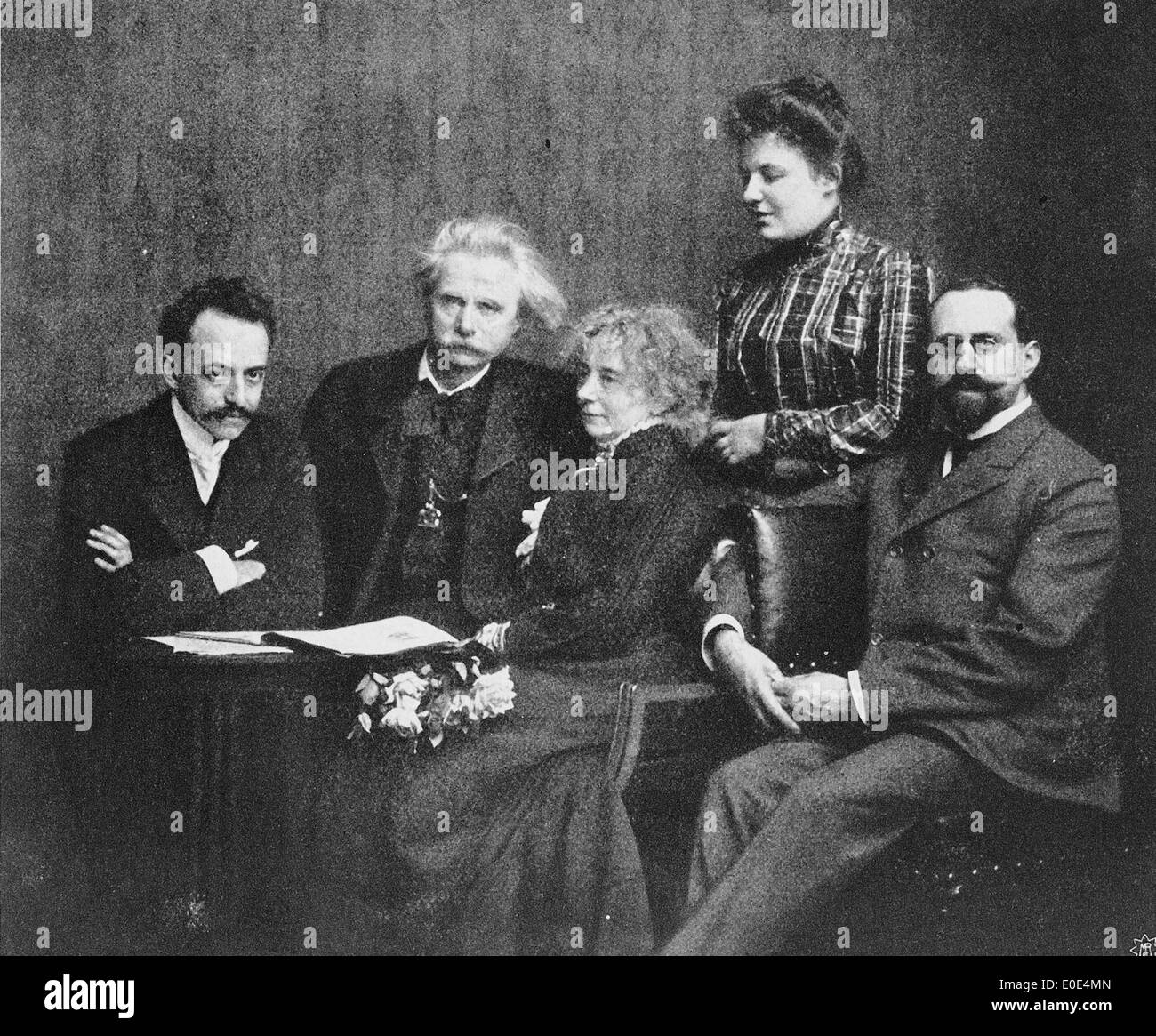 Edvard nina grieg portrait hi-res stock photography and images - Alamy