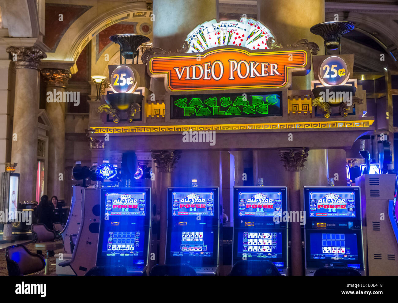 The casino of Caesars Palace on March 25, 2014 in Las Vegas Stock Photo ...