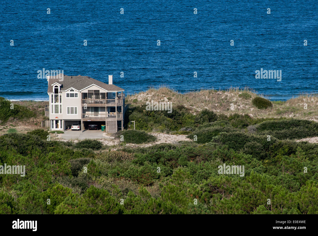 Beach house, Outer Banks, North Carolina, USA Stock Photo - Alamy