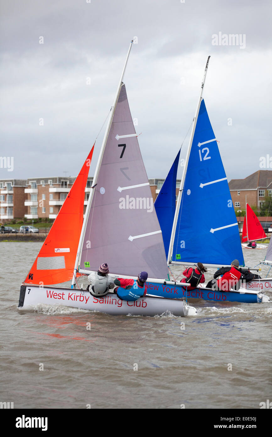 West Kirby, Liverpool. 10th May, 2014. British Open Team Racing ...