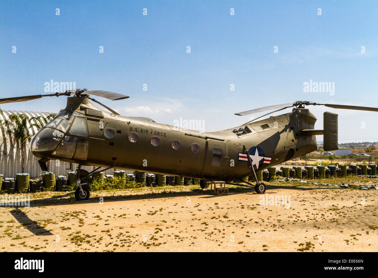 A Piasecki H-21 B Workhorse at the March Field Air Museum in Riverside ...