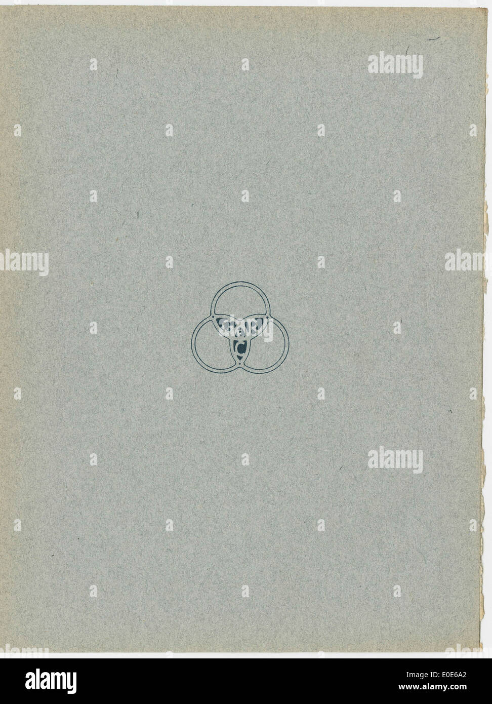 Blue paper texture with stamp icon Stock Photo - Alamy