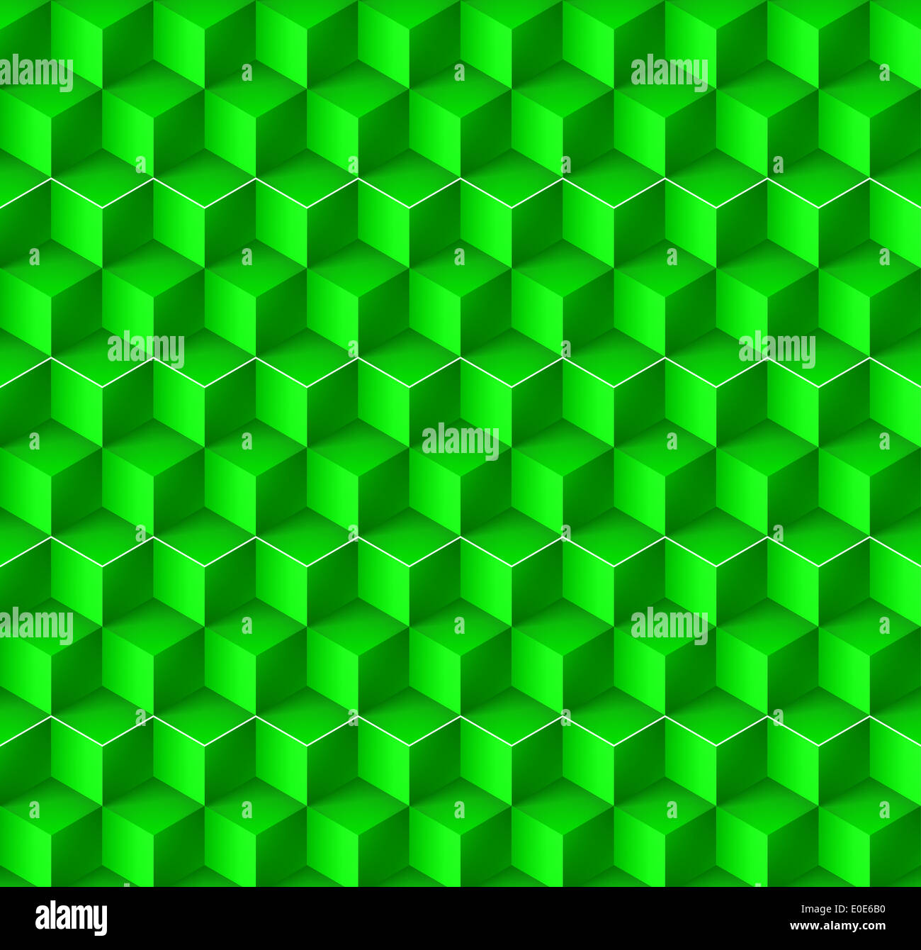 Abstract geometric background with cubes in green Stock Photo - Alamy