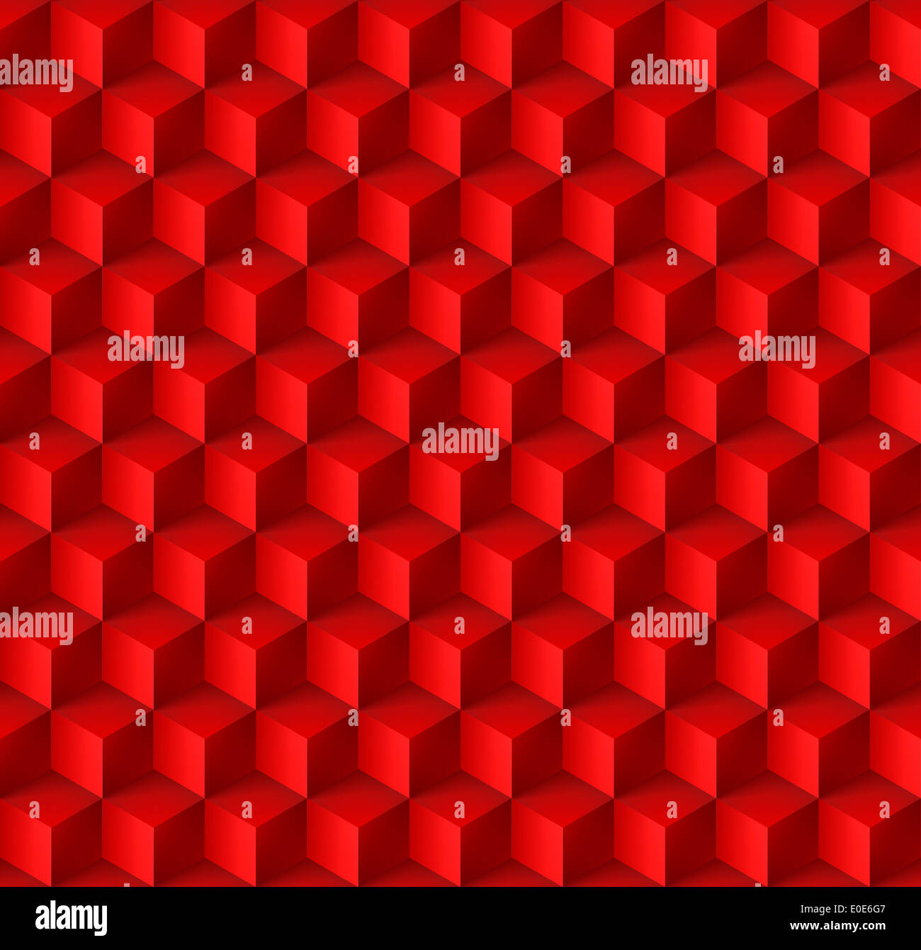 Abstract geometric background with cubes in red Stock Photo - Alamy