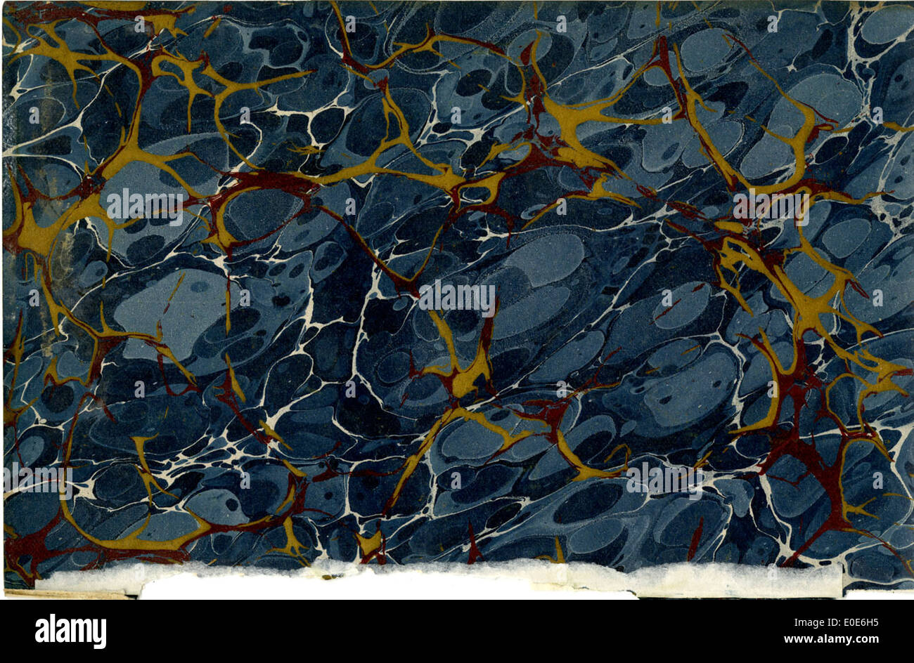 Marbled paper, known for its distinctive swirl patterns, is a ...