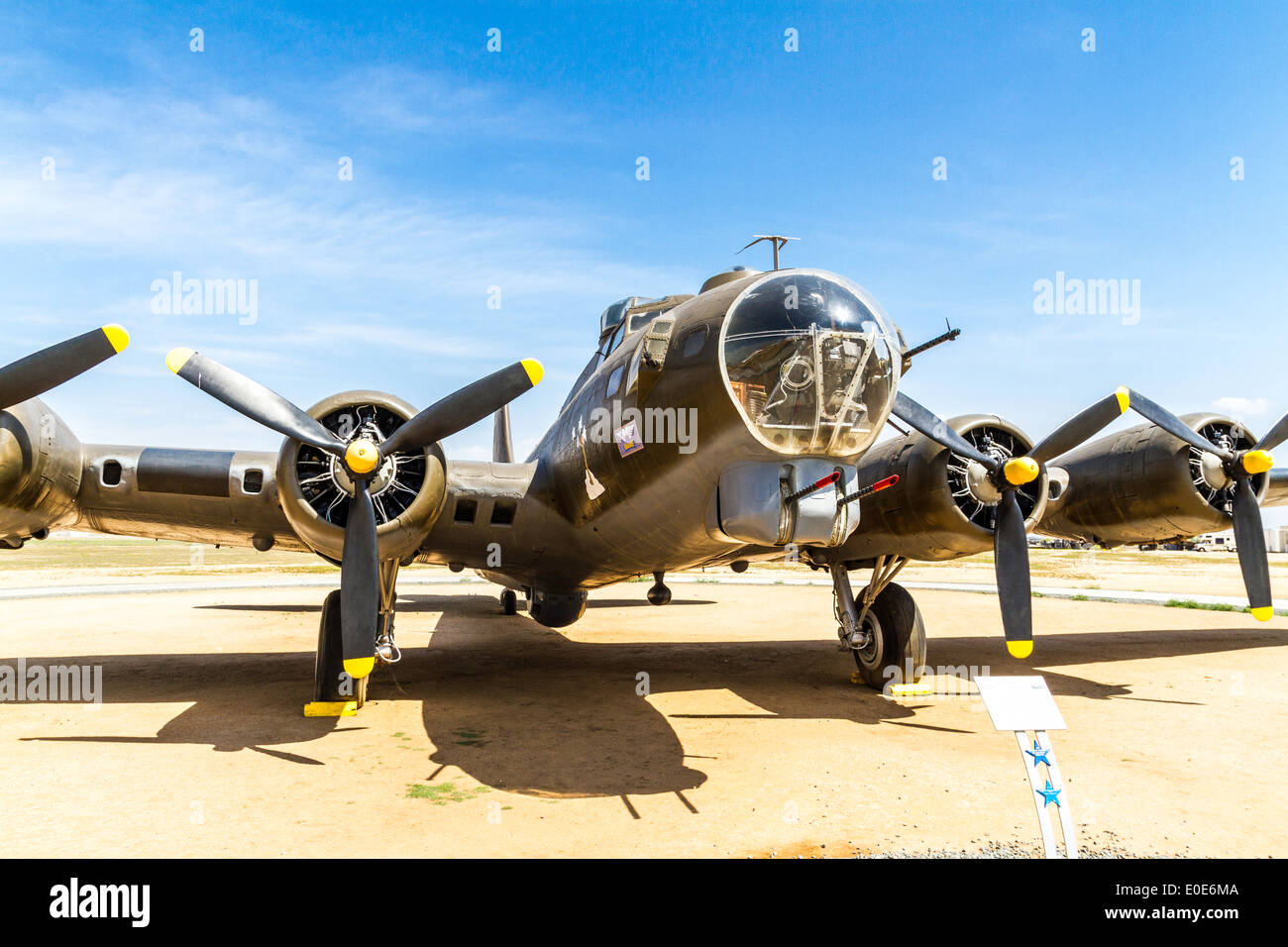 A B-17G Flying Fortress at the March Field Air Museum in Riverside ...