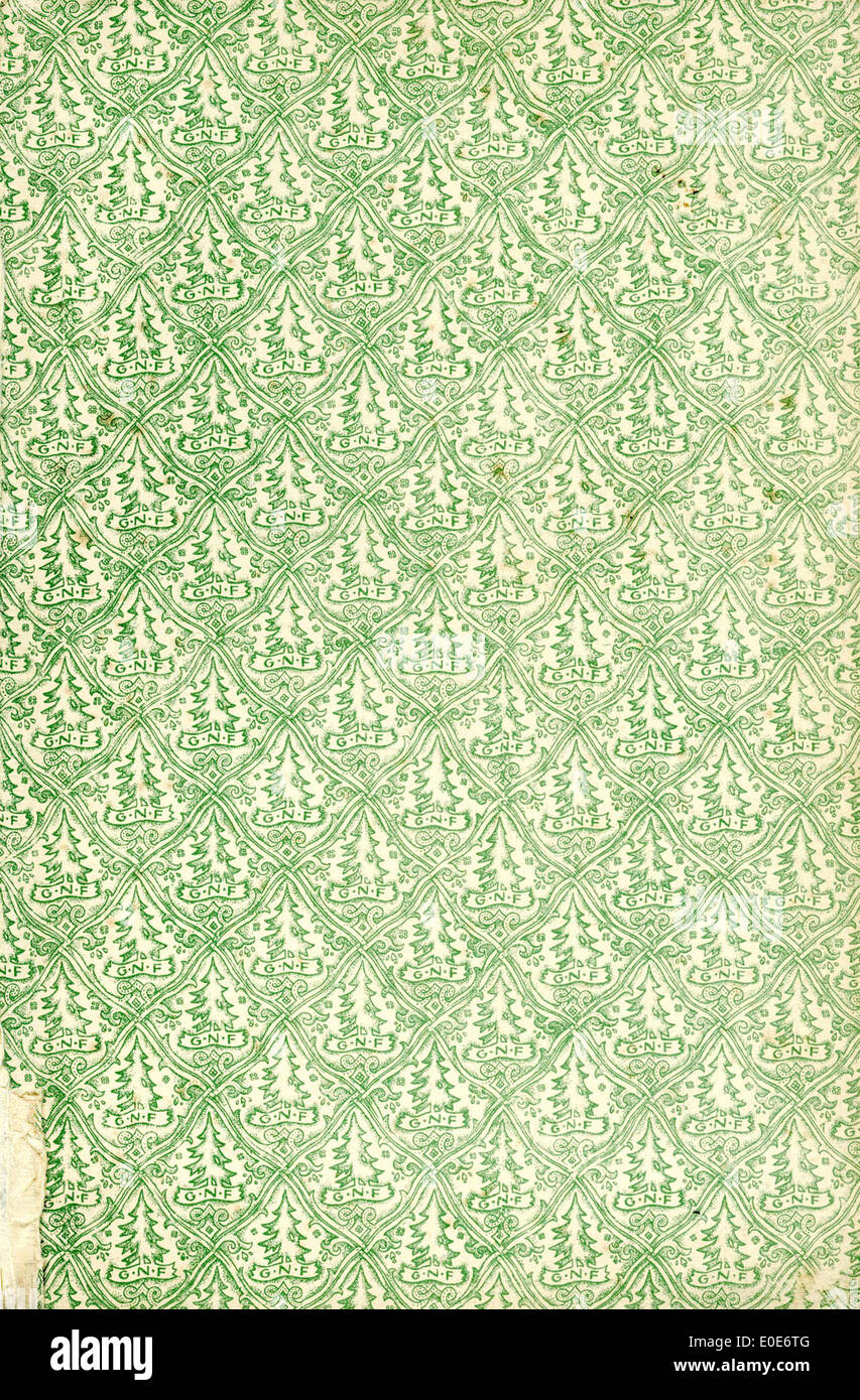 A detailed photograph of a green tree pattern, showing the intricate ...